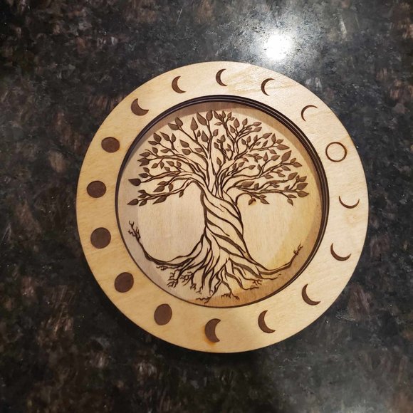 Hand Crafted | Accents | Moon Phase Tree Of Life Or Pentacle ...